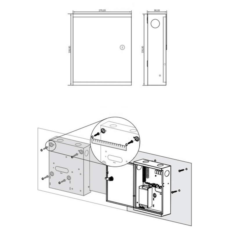 DAHUA ASC2204C-H - Control de acceso TCP/IP /4 puertas 4 lectoras vía Wiegand o RS485 / 200,000 ...