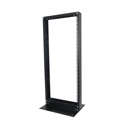 Rack de 2 Postes, Estándar 19", 24 Unidades, Fabricado en Acero, Base ...