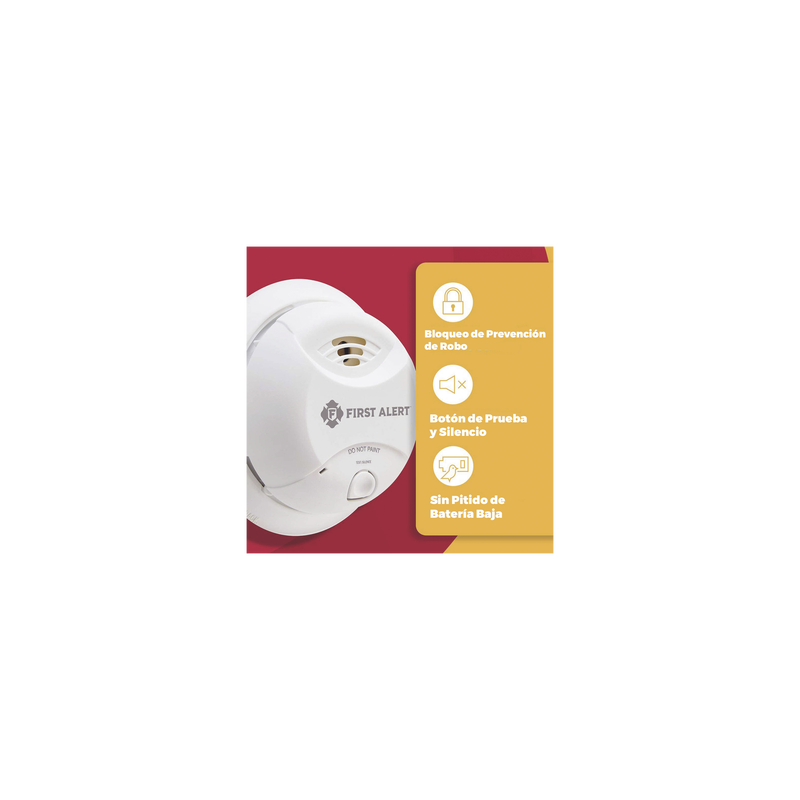 FIRST ALERT SA350B - Detector de Humo Autónomo, Batería Sellada de ...