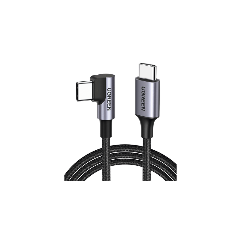 UGREEN 50123 - Cable USB-C a USB-C / 1 Metro / Conector con Ángulo ...