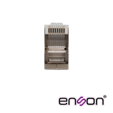 ENSON ENS-SRJ45-CAT6 - Conector Plug Srj45 Blindado Cat6 Enson Ens-Srj45-Cat6 Para Cable Utp ...