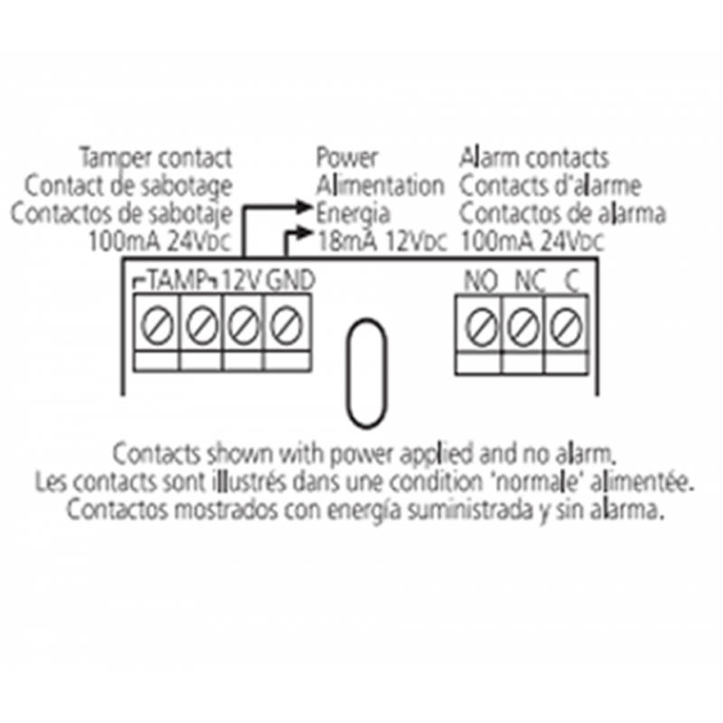 DSC BV300D - Detector de Movimiento Infrarrojo cableado digital soporta ...