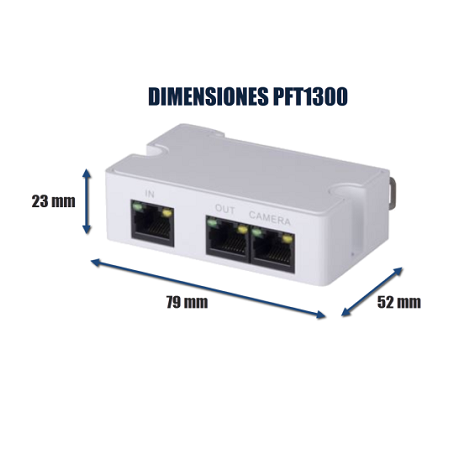 DAHUA PFT1300 - Extensor PoE & PoE plus pasivo / 2 Puertos / Conexión ...