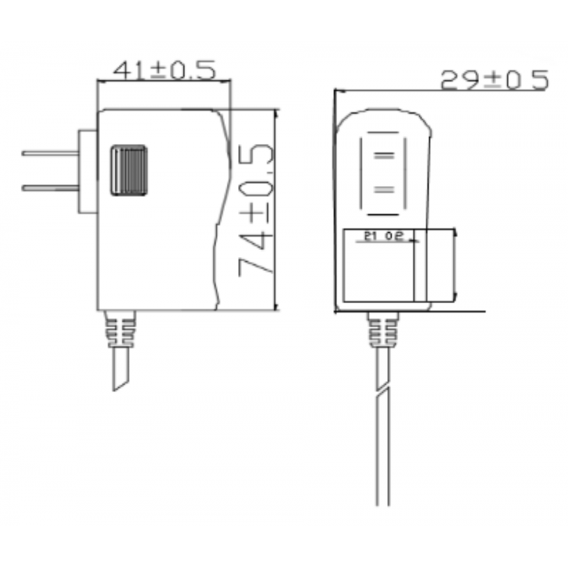 SAXXON PSU1201E - Fuente de Poder Regulada de 12vdc/ 1 Amper/ Conector Macho/ Especial para ...