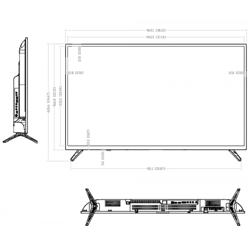 DAHUA LM43-F200 - Pantalla de 43 pulgadas/ Profesional para CCTV/ FHD ...