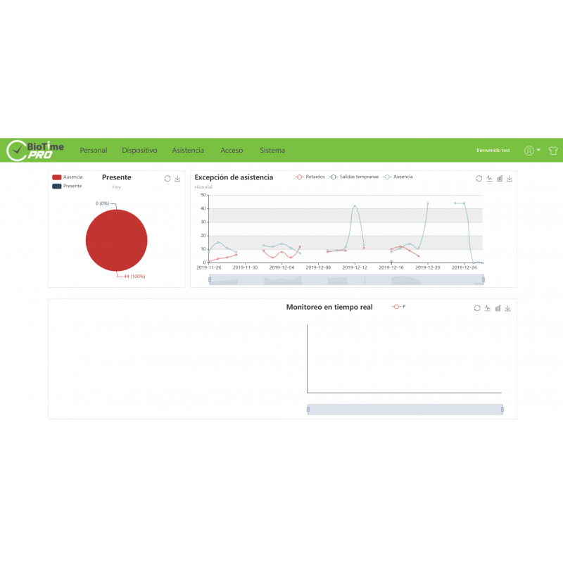 ZKTECO BIOTIMEPROSTARTER- Licencia de Asistencia Vitalicia / Versión ...